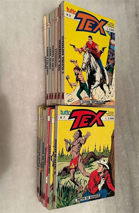 Tutto Tex Willer Comics Konvolut Italienisch 13 Hefte Gebraucht