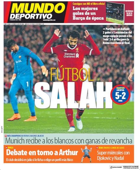 2018 04 25 Portada De El Mundo Deportivo España Mundo Deportivo