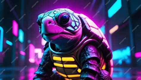 Premium Ai Image Humanoid Cute Female Turtle