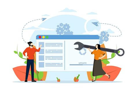 concept of system update integration software installation user updates operating system with