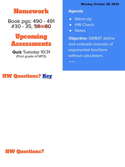 Day 5 Logarithmic Functions Intro Pdf Logarithm Exponential Function