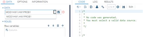Solved Why Dont I See My Data As A Choice When Attempting Any Task