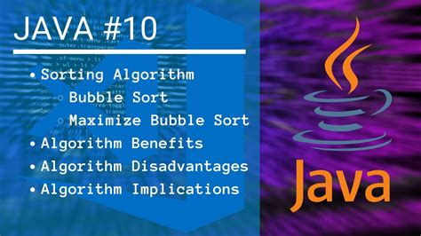 Java Tutorial Sorting Algorithm Bubble Sort YouTube