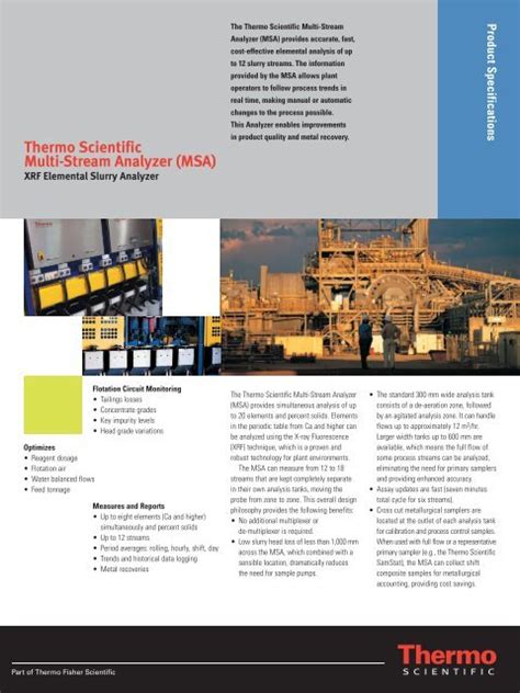 Thermo Scientific Multi Stream Analyzer Msa