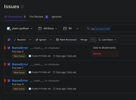 Allow Delete And Discard Future Events From The Issues Page Issue Getsentry Sentry
