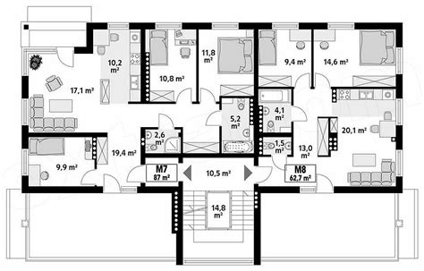 Projekt Budynku Lazur 3 House Plans Floor Plans House