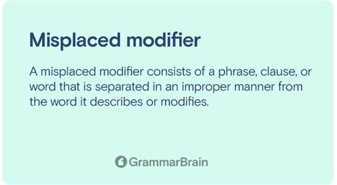 What Is A Misplaced Modifier Examples Definition How To Fix