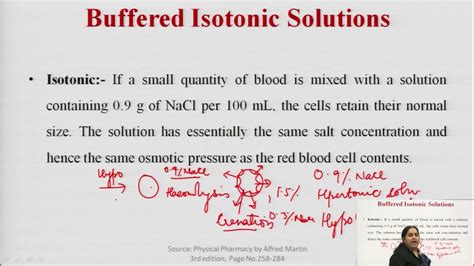 Buffered Isotonic Solutions - YouTube