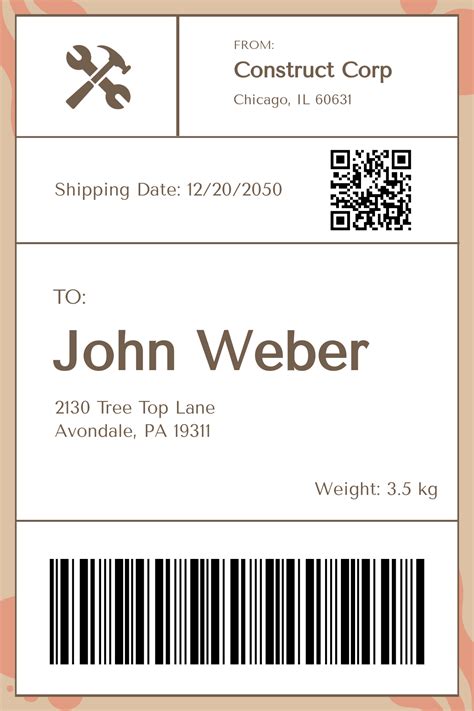Free 4x6 Shipping Label Template To Edit Online