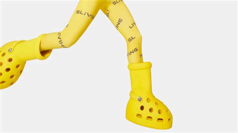 Mschf Collaborates With Crocs To Create Jumbo Yellow Boots