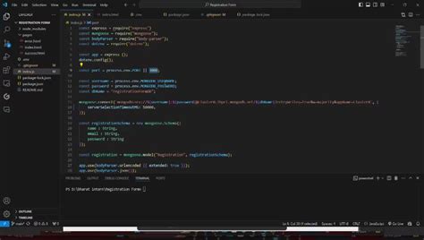 node js and mongodb for user registration form manojkumar baratam