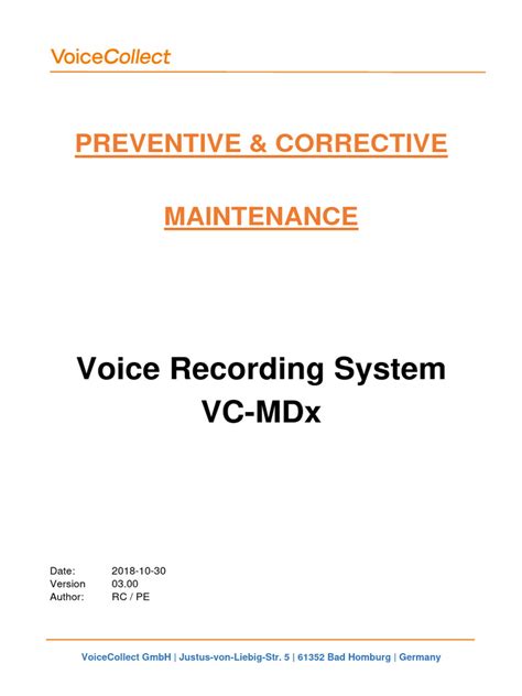 Preventive And Corrective Maintenance Eng Rev03 Pdf
