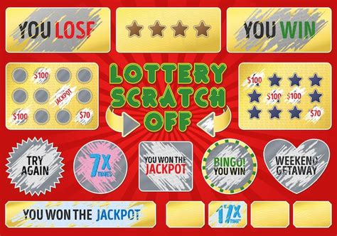 Scratch Lottery Card Vectors Download Free High Quality Vectors From