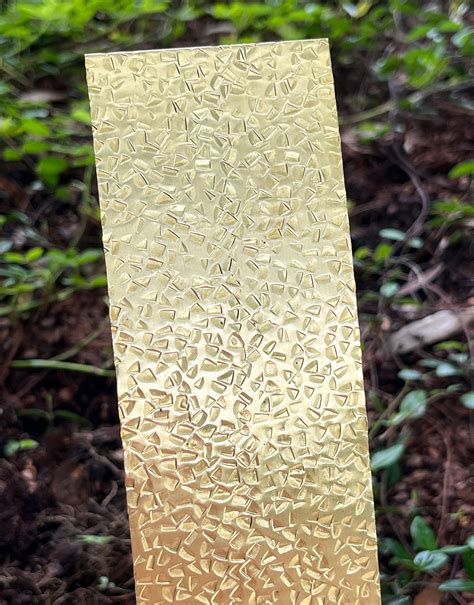 Bsp211 Patterned Brass Sheet 2 12 Wide By Fdjtool Fdj Tool