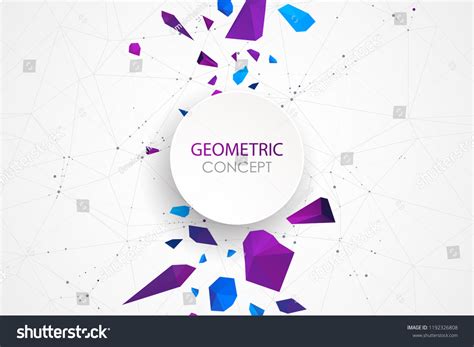 Abstract Polygonal Vector Background Connecting Dots Stock Vector Royalty Free 1192326808