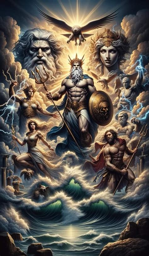 The Olympian Big Three Zeus Poseidon