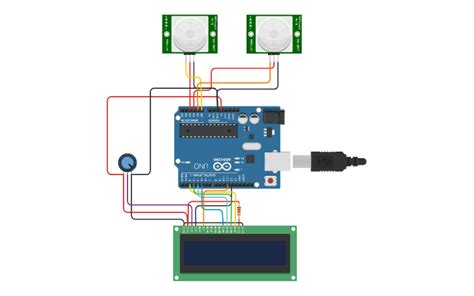 Circuit Design 2019314 Visitor Counter Tinkercad