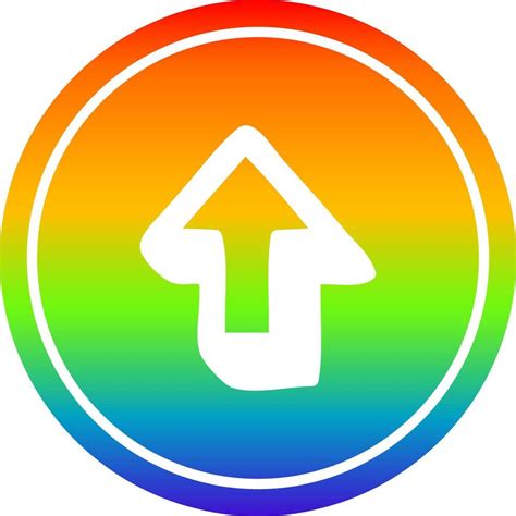 Direction Arrow Circular In Rainbow Spectrum 10477404 Vector Art At Vecteezy