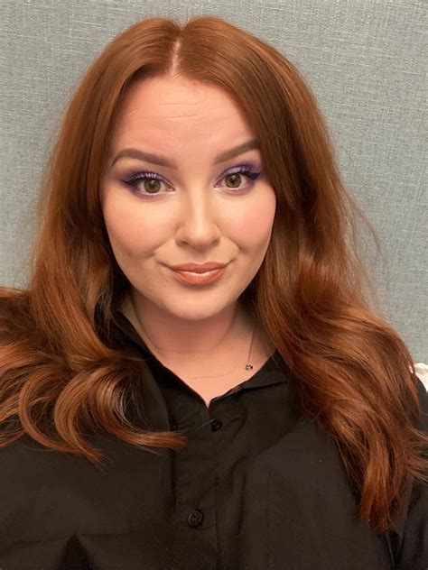 Clashing Ginger Hair And Purple Eyeshadow Today Rfaces