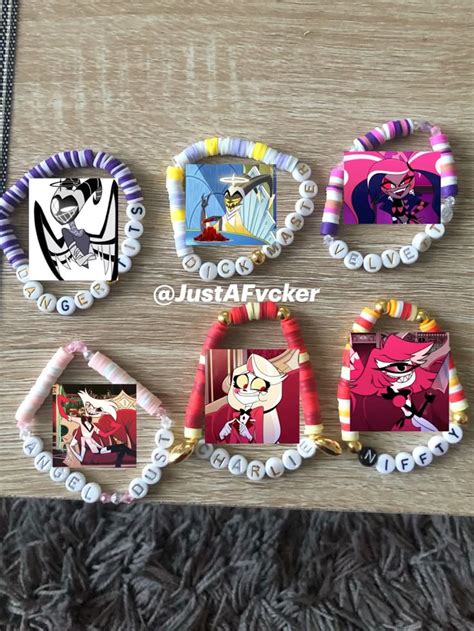 Hazbin Hotel Bracelets Kawaii Bricolage Creations Kawaii