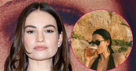 Lily James Stuns In Plunging Swimsuit As She Shares Glimpse Inside Her