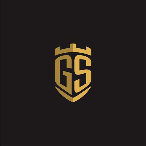 Initials Gs Logo Monogram With Shield Style Design 27620014 Vector Art