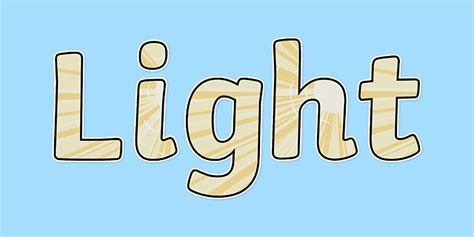 Light Display Letter Classroom Resources