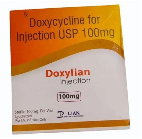 Doxylian 100 Inj 100mg At Rs 80 Vial In Hyderabad Id 2853417395533