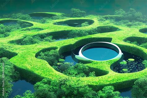 Concept Depicting The Issue Of Carbon Dioxide Emissions And Its Impact On Nature In The Form Of