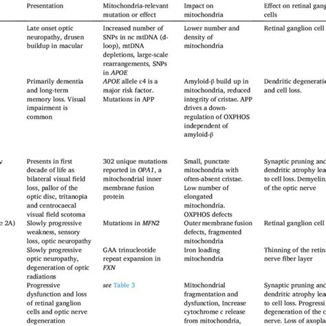 Retinal Ganglion Cell Compartmentalized Degeneration Due To Metabolic Download Scientific