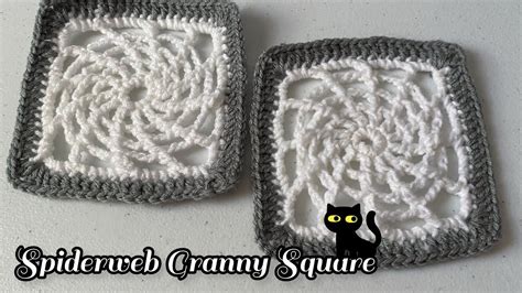 Crochet Spiderweb Granny Square Tutorial