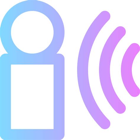 Motion Sensor Super Basic Rounded Gradient Icon