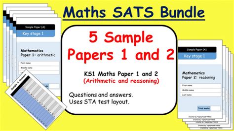 Ks1 2016 Sats Maths Sample Papers 1 And 2 Arithmetic And Reasoning