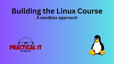 Working Towards A Linux Course YouTube