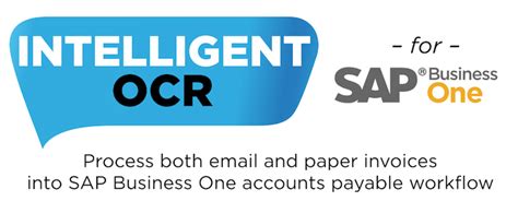 Intelligent Ocr For Sap Business One And Sap Erp