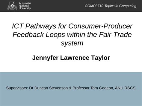 Pdf Ict Pathways For Consumer Producer Feedback Loops Within