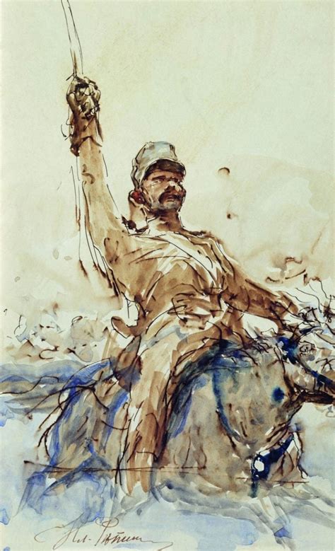 The Rider Painting Ilia Efimovich Repin Oil Paintings