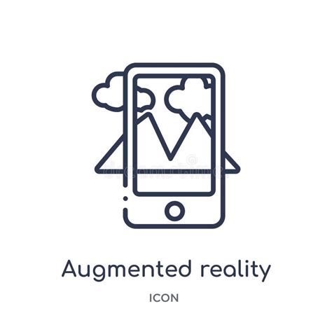 Linear Augmented Reality Icon From Future Technology Outline Collection Thin Line Augmented