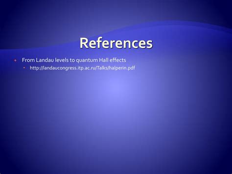 Ppt Quantum Hall Effect Powerpoint Presentation Free Download Id 432002