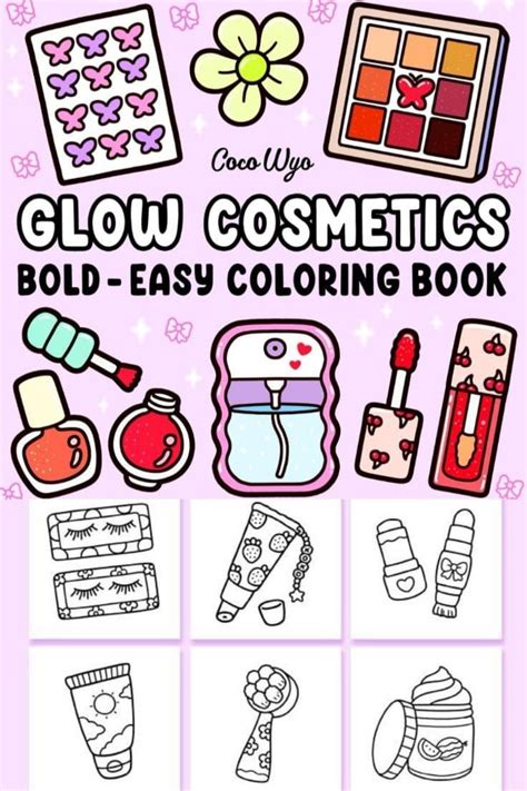 Glow Cosmetics Bold Easy Coloring Book Em Jogos Online Wx