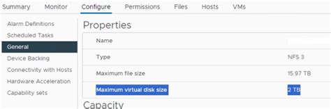 Discrepancy In The Maximum Virtual Disk Size In Vmware Netapp Knowledge Base
