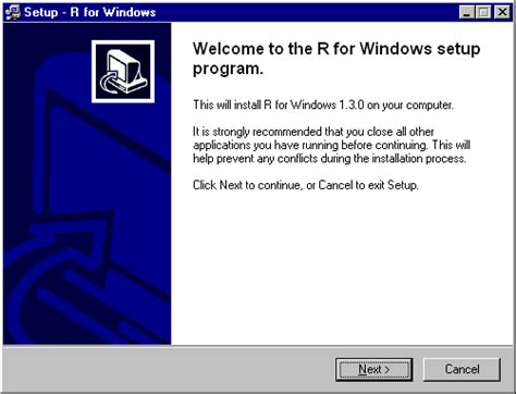 Installing R Under Windows