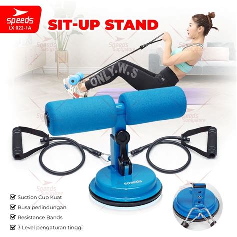 Speeds Sit Up Stand Tali Resitance Bands Alat Sit Up Tali Set Olahraga Fitness Portabel