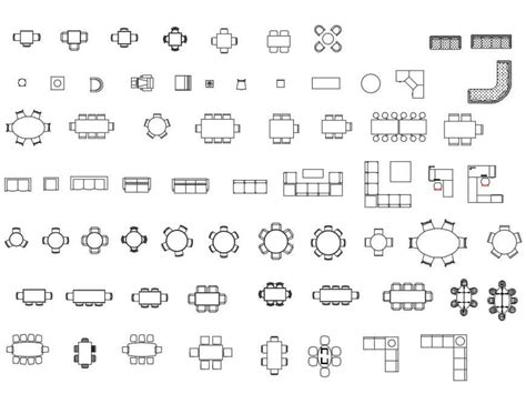 Detailed 2d Furniture Units Layout Blocks In Dwg Format