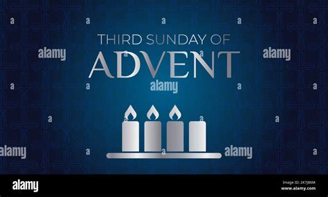 Third Sunday Of Advent Background Illustration Design Stock Vector