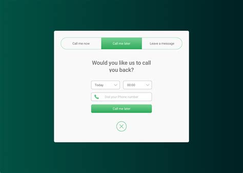Exit Popup For Sales Calls Apps Behance