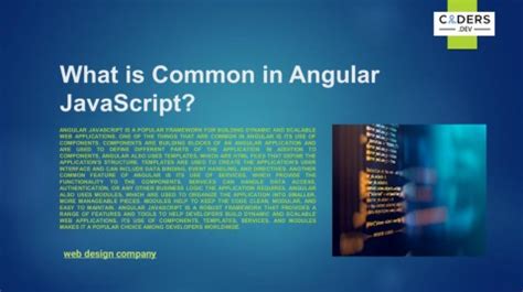 What Is Common In Angular JavaScript