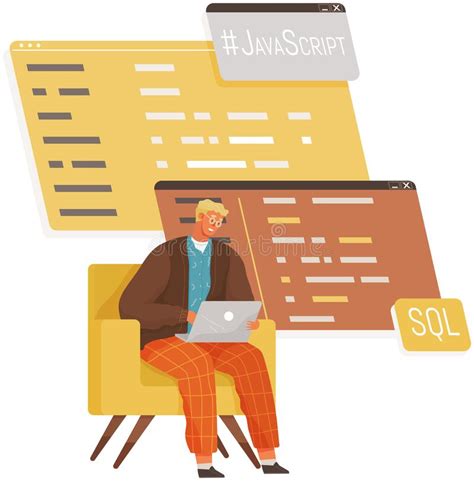 Programmer Engineering And Coding Set Of Programmers Working On Web Development On Computers