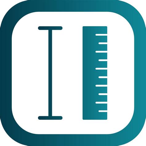 Measurement Glyph Gradient Round Corner Icon 42737964 Vector Art At