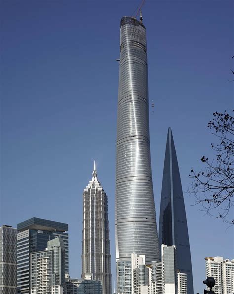 Shanghai Tower Chiny Drugi Najwyższy Budynek świata